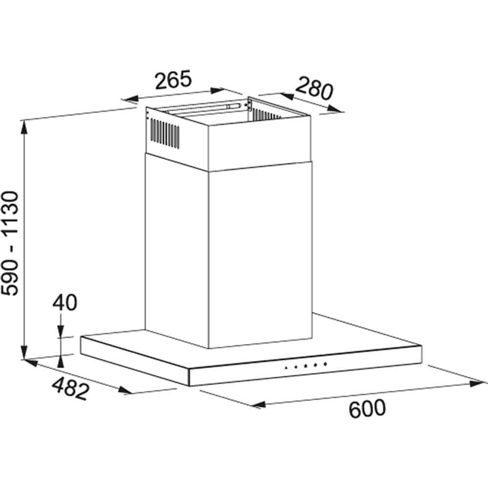 COIFA DE PAREDE FRANKE GLASS LINEAR TOUCH 60CM (15826) - excellenceshop